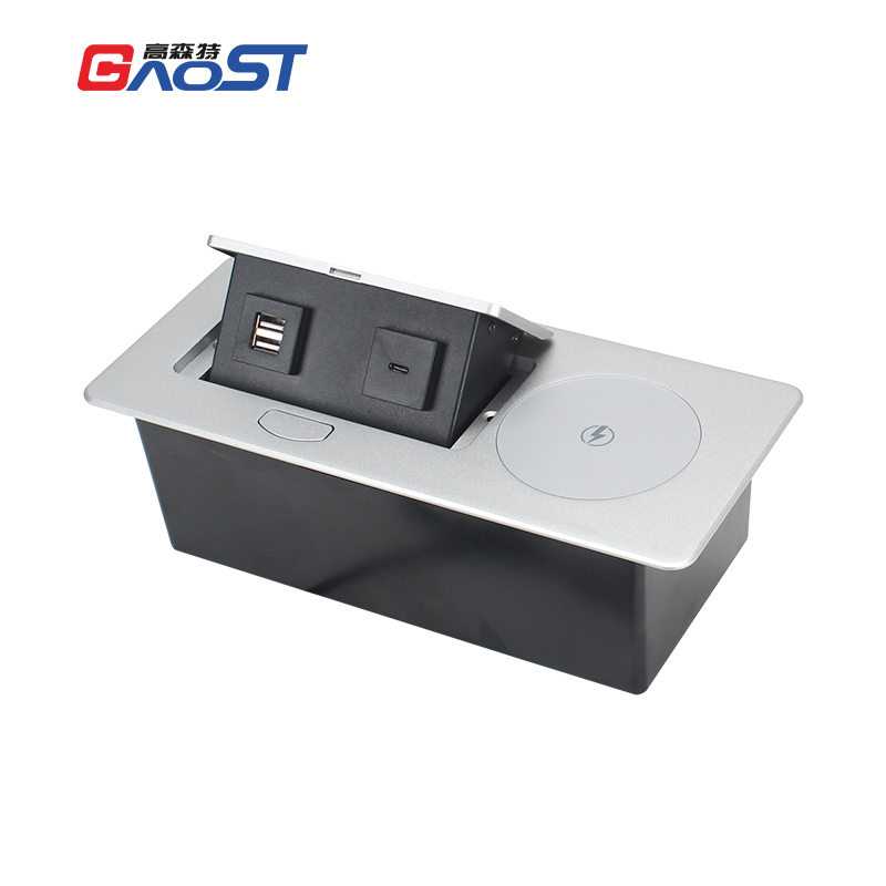 Smart Usba+C Wireless Charger Multifunction Pop Up Type Floor Socket ...